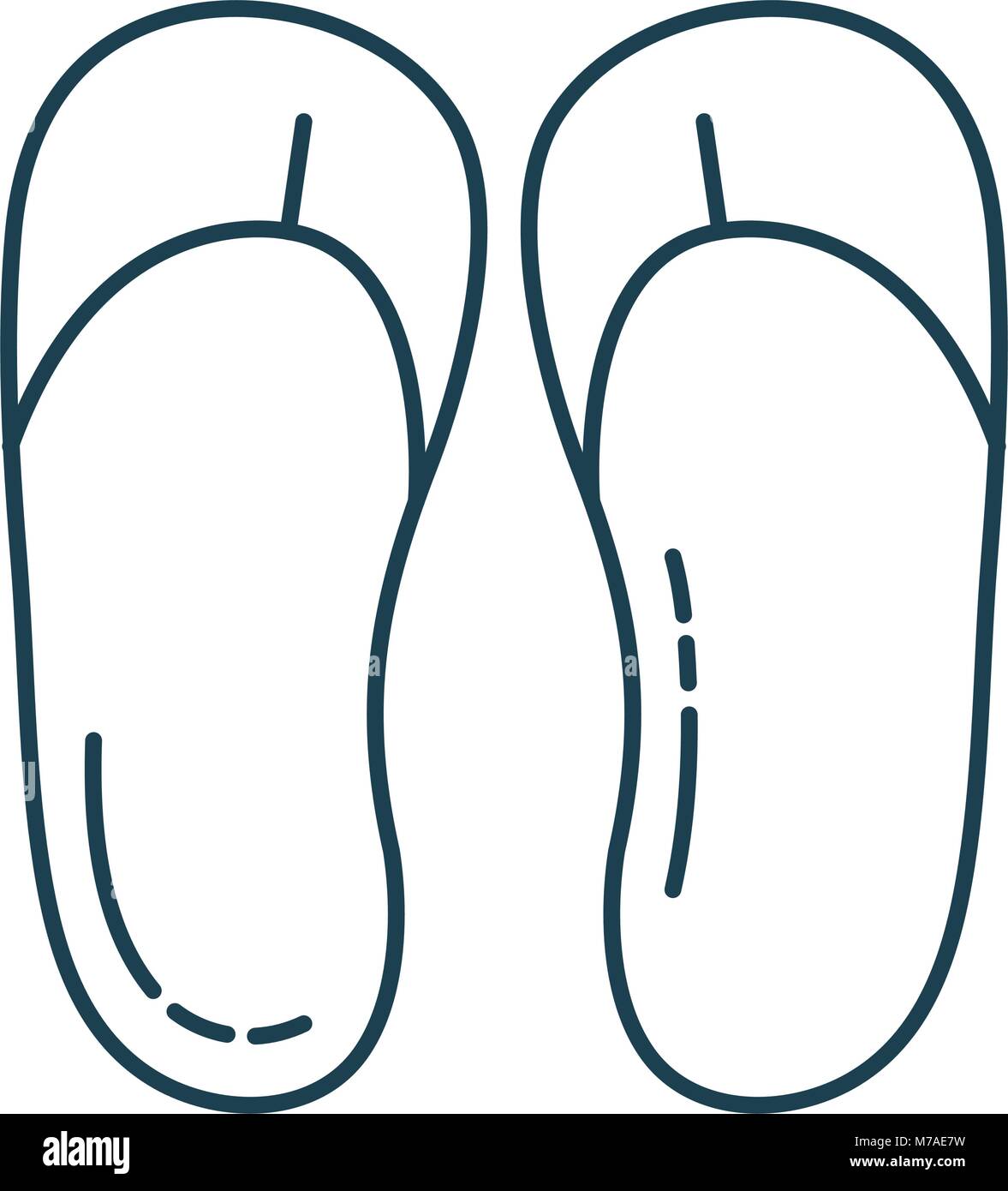 flip flops isolated icon Stock Vector Image & Art - Alamy