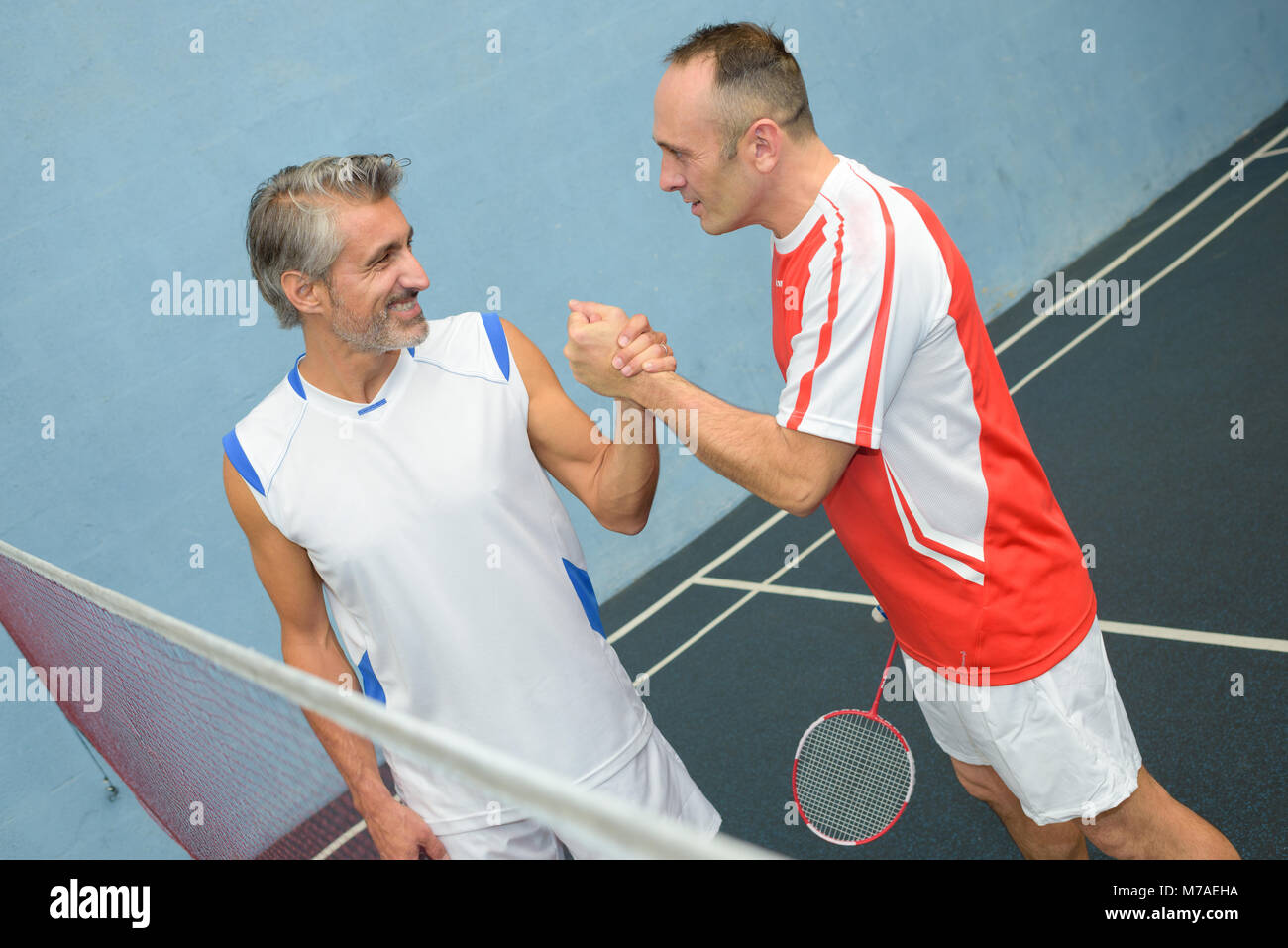 happy badminton winners Stock Photo - Alamy