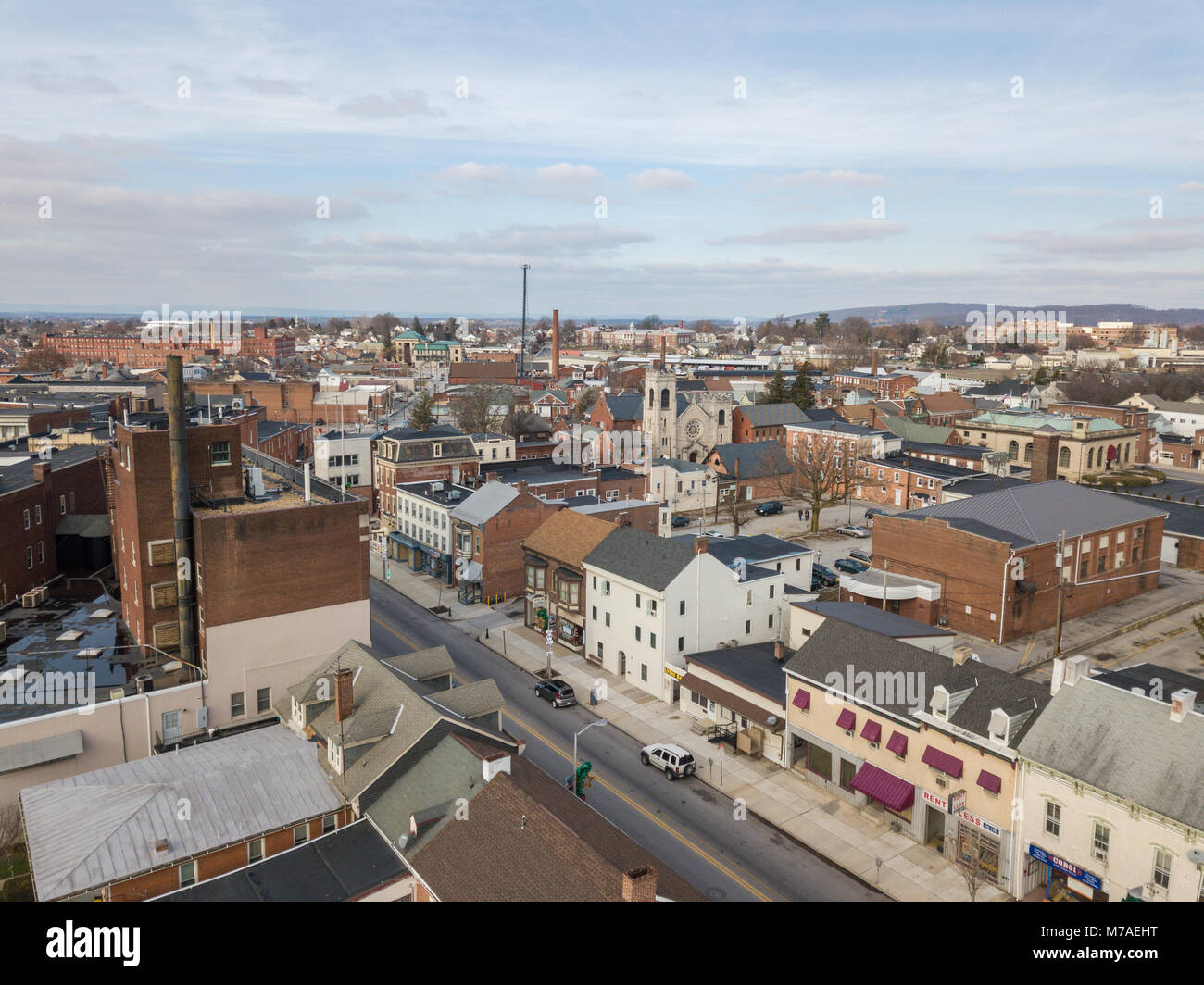 Small Town America Intersection Stock Photos & Small Town America ...