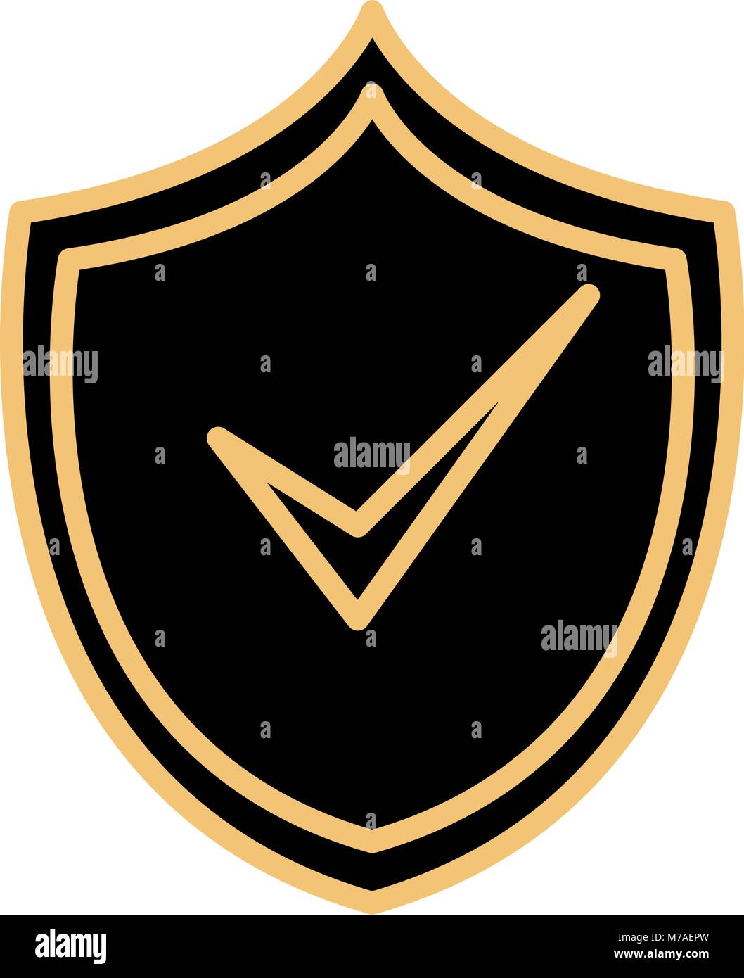 shield with ok symbol Stock Vector Image & Art - Alamy