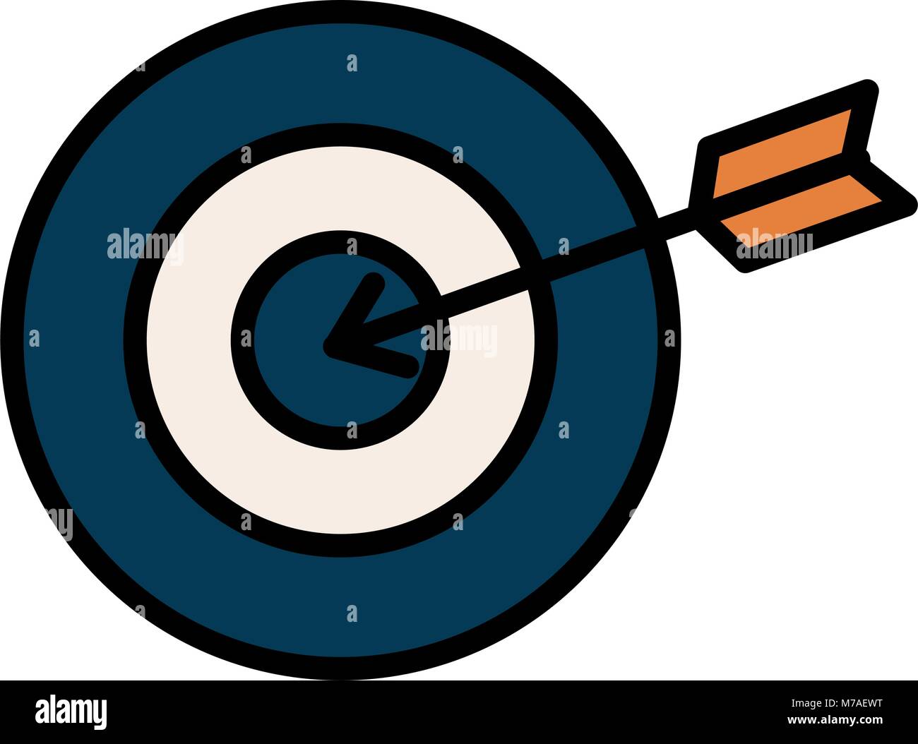 target with arrow icon Stock Vector Image & Art - Alamy