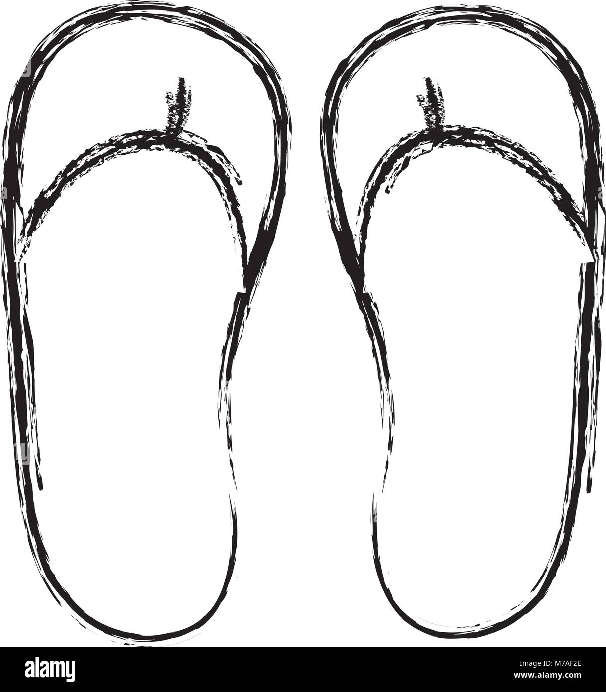 flip flops isolated icon Stock Vector Image & Art - Alamy