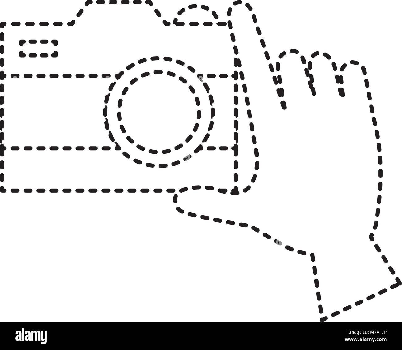 Hand photo camera flash Black and White Stock Photos & Images - Alamy