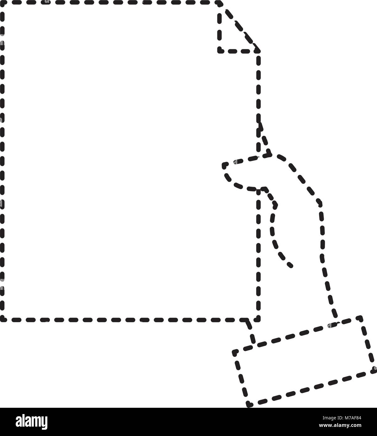 hand human with paper document Stock Vector Image & Art - Alamy