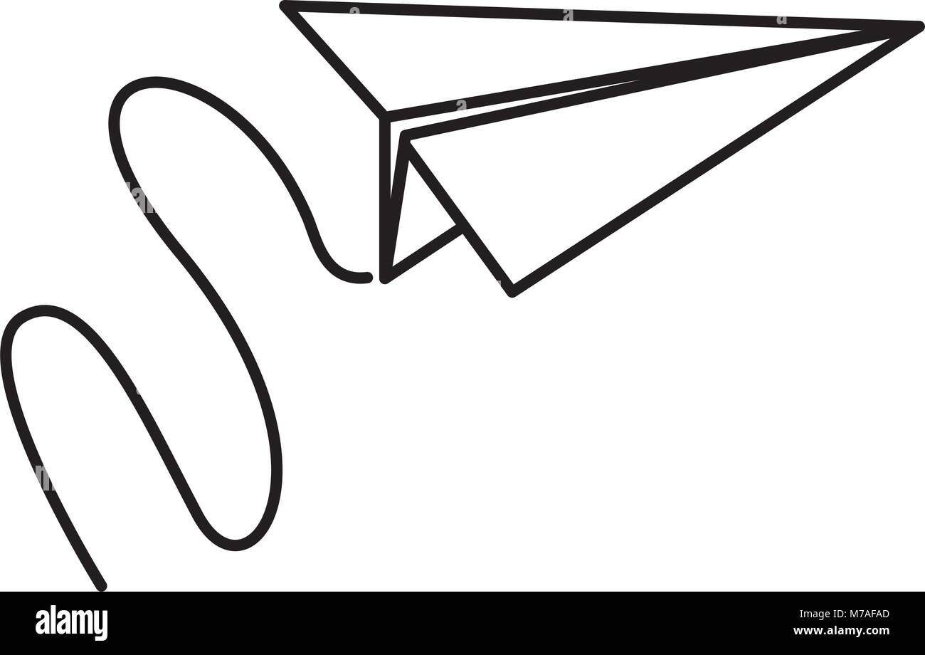 paper airplane flying icon Stock Vector Image & Art - Alamy