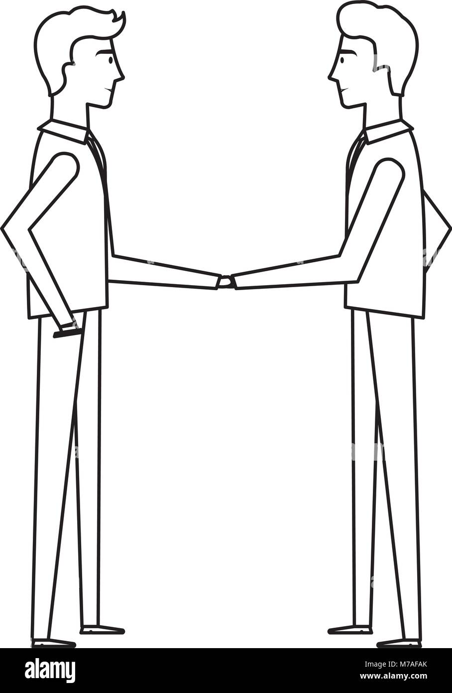 businessmen done deal avatar character Stock Vector Image & Art - Alamy