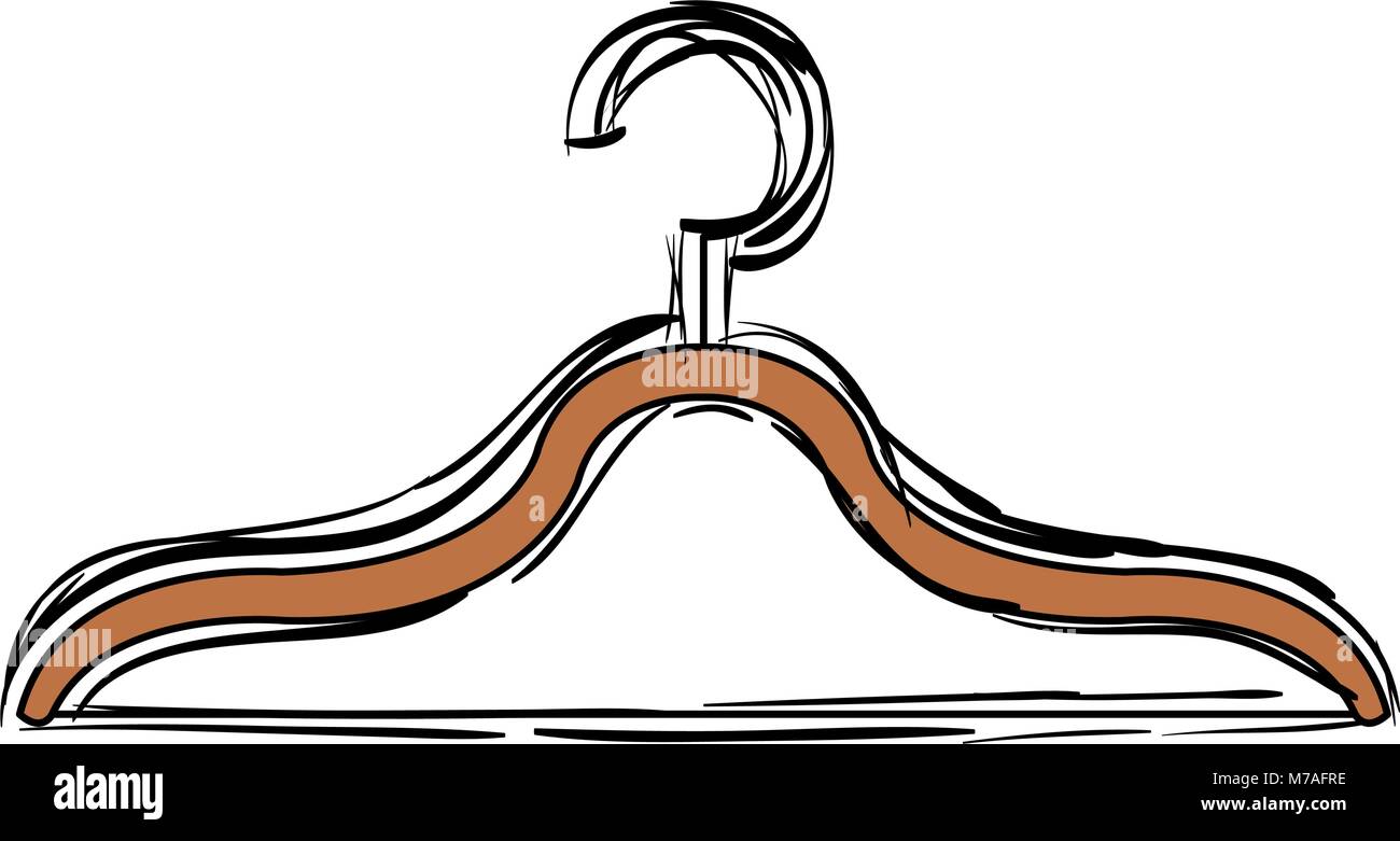 Classic hook rack Stock Vector Images - Alamy