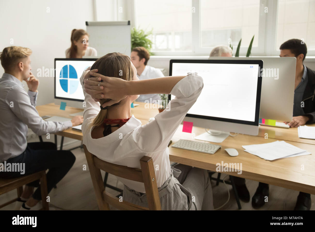 Businesswoman hands behind back hi-res stock photography and images - Alamy
