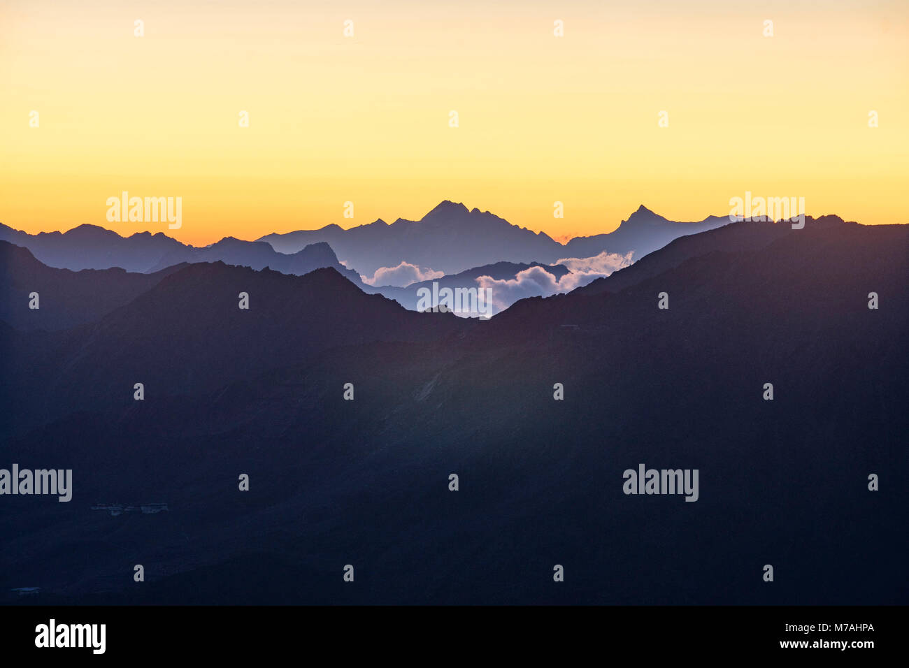 Sunrise in the otztaler alps hi-res stock photography and images - Alamy