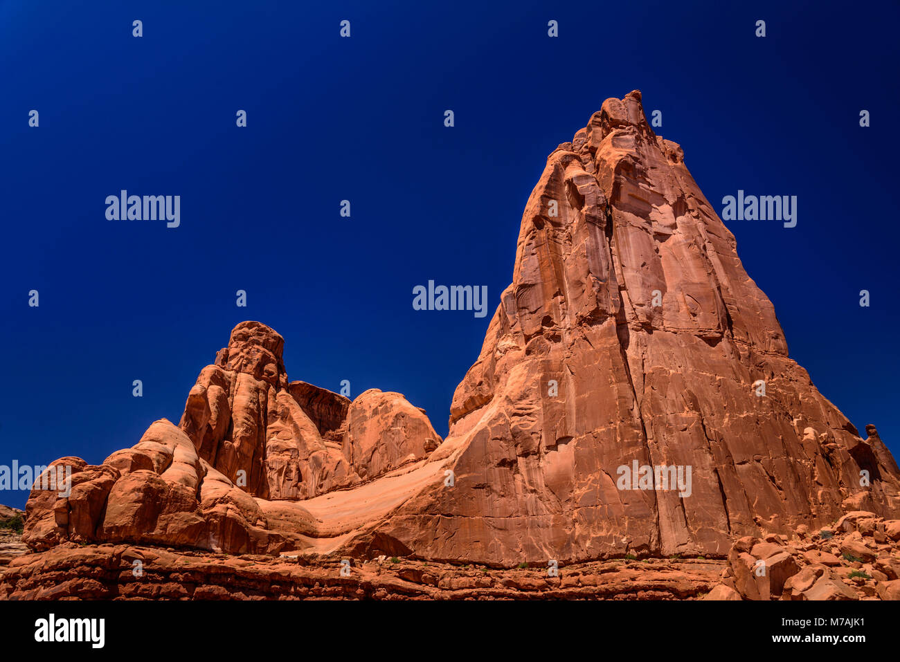 The USA, Utah, Grand county, Moab, Arches National Park, park avenue ...
