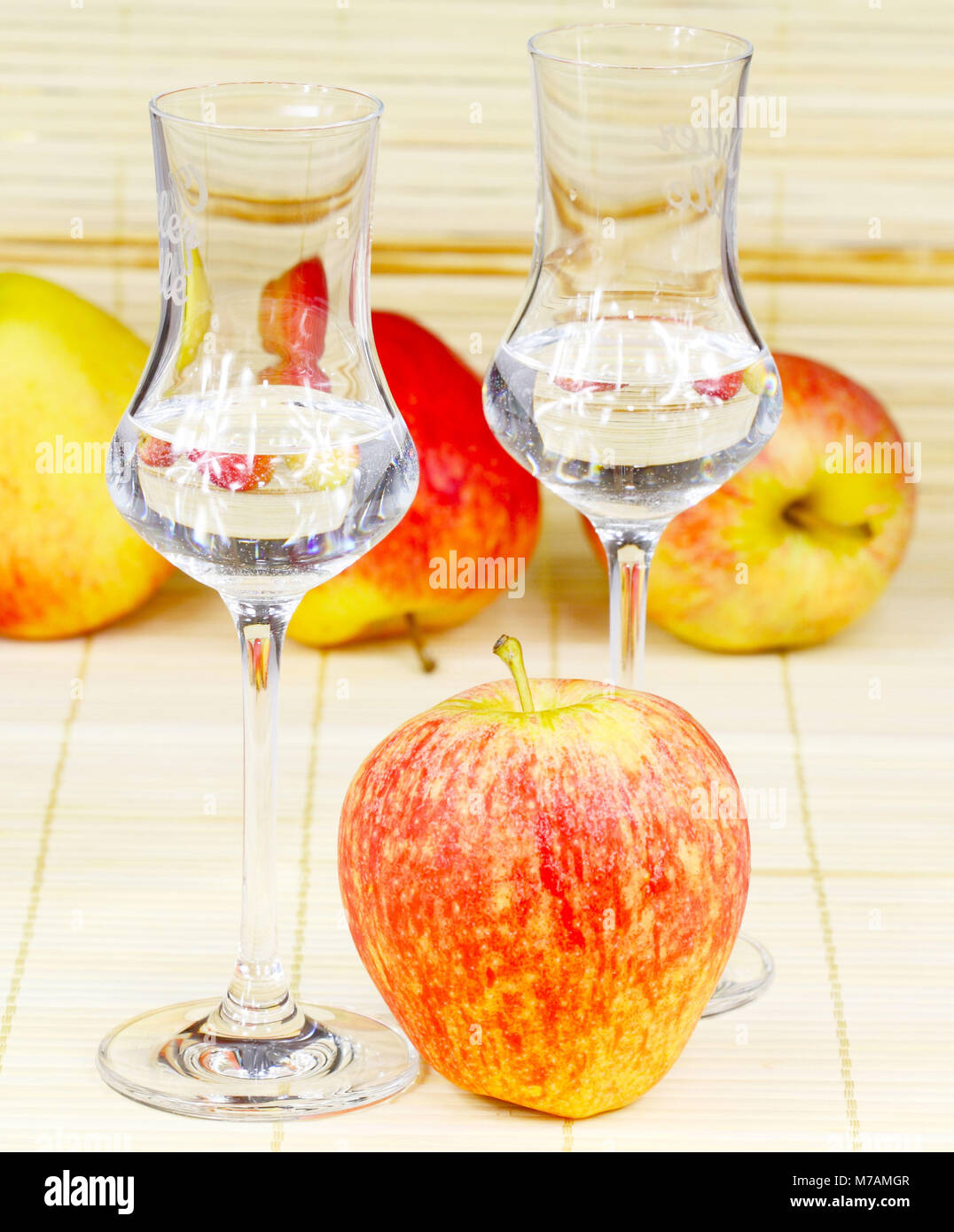 Fruit and fruit schnaps Stock Photo - Alamy