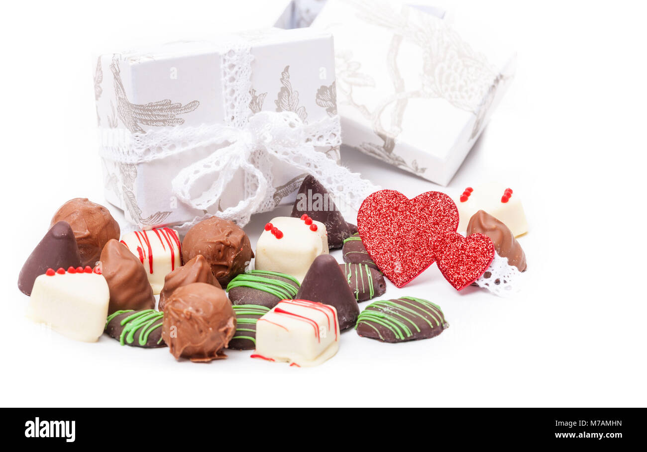 Valentine's Day chocolates Stock Photo - Alamy