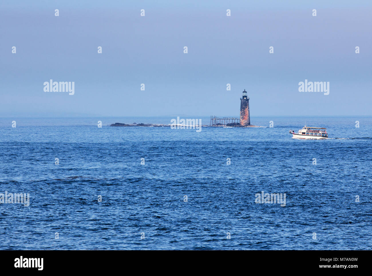 The USA, Massachusetts, Rockport, Cape Ann, Lighthouse Stock Photo - Alamy
