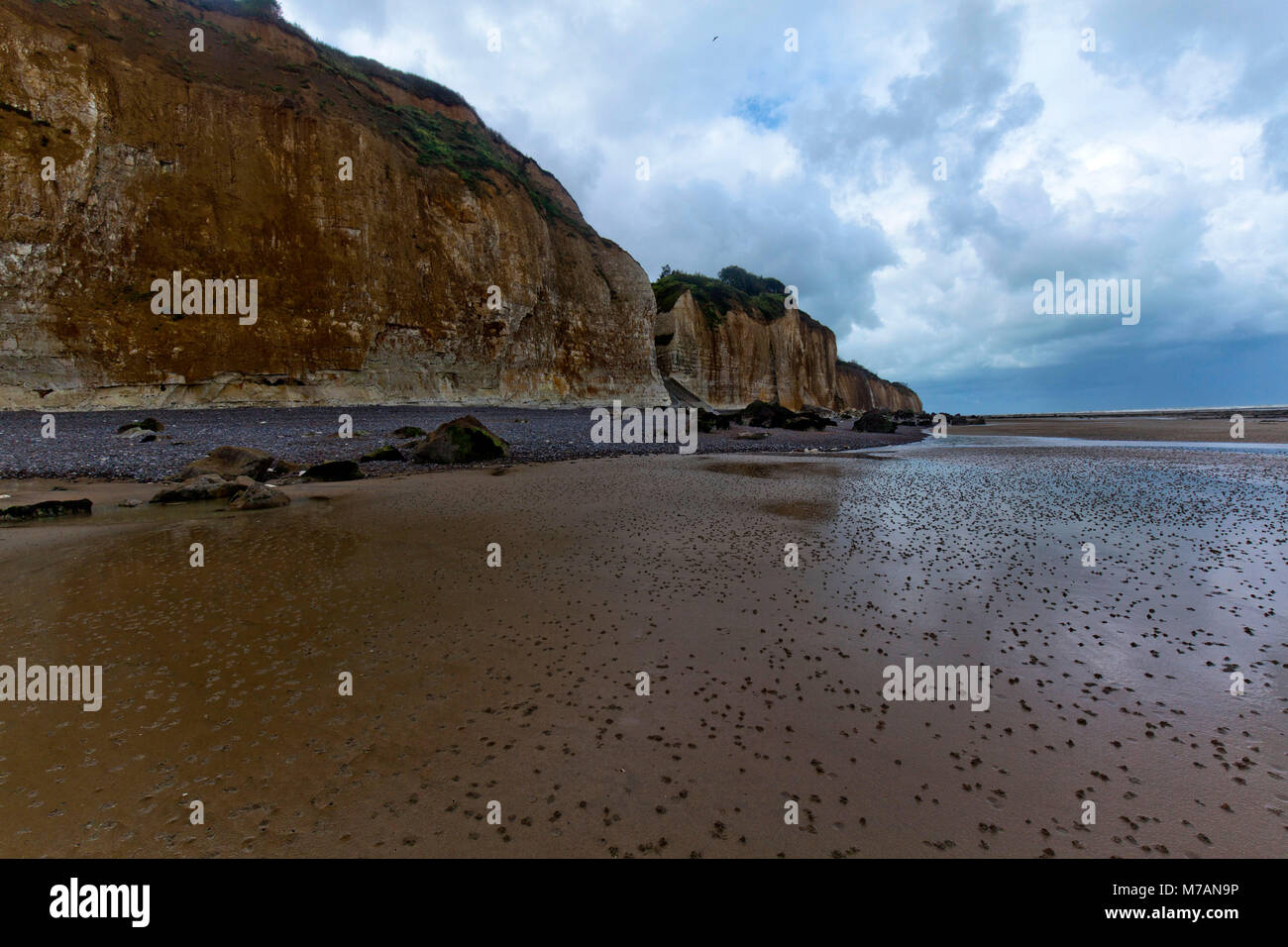Cliff in Normandy Stock Photo - Alamy