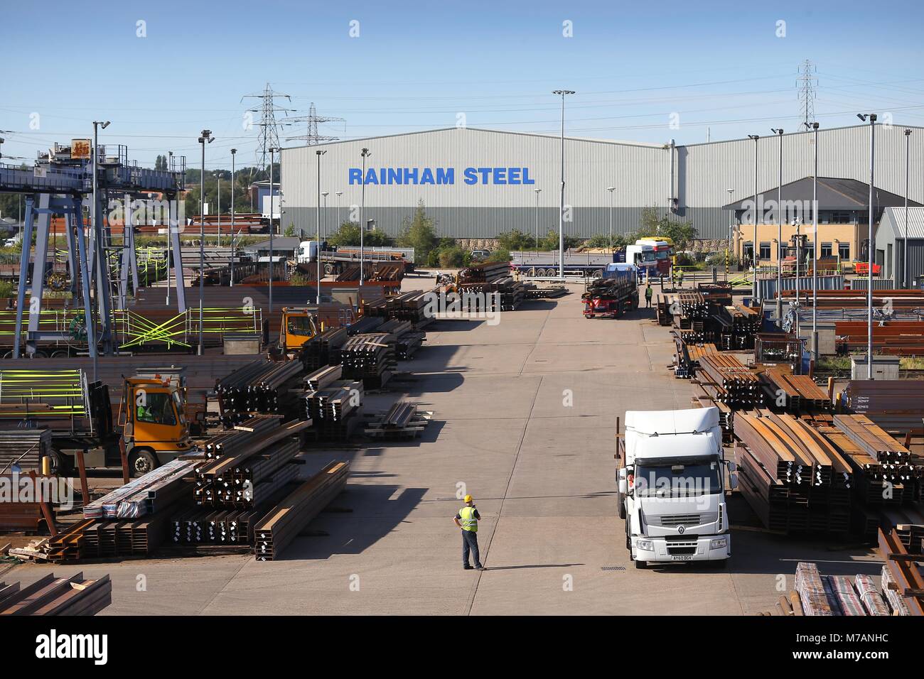 Rainham Steel depot in Scunthorpe, Northern England. 23rd September ...