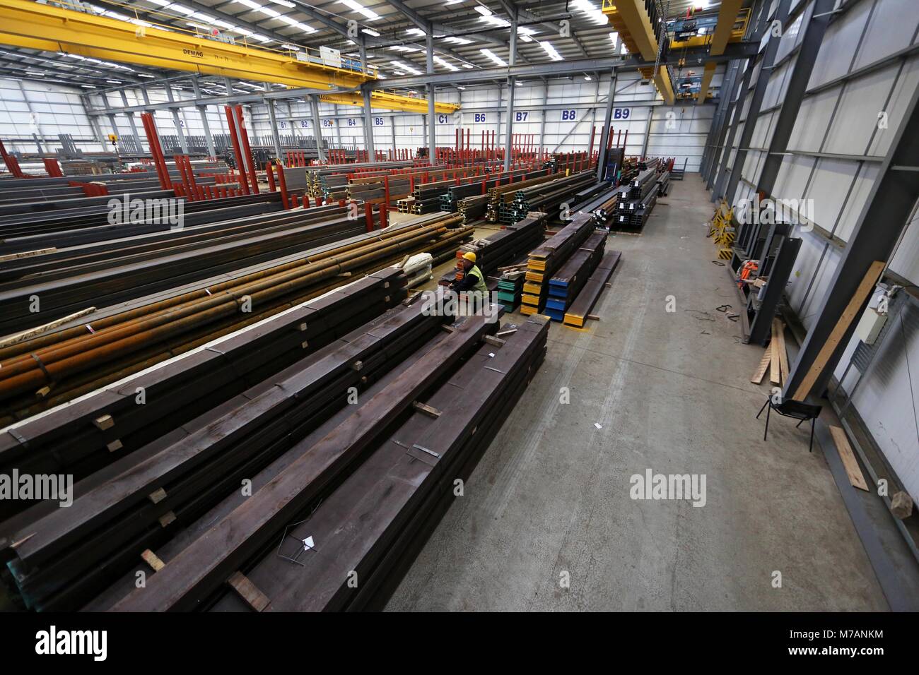 Rainham Steel depot in Scunthorpe, Northern England. 23rd September ...