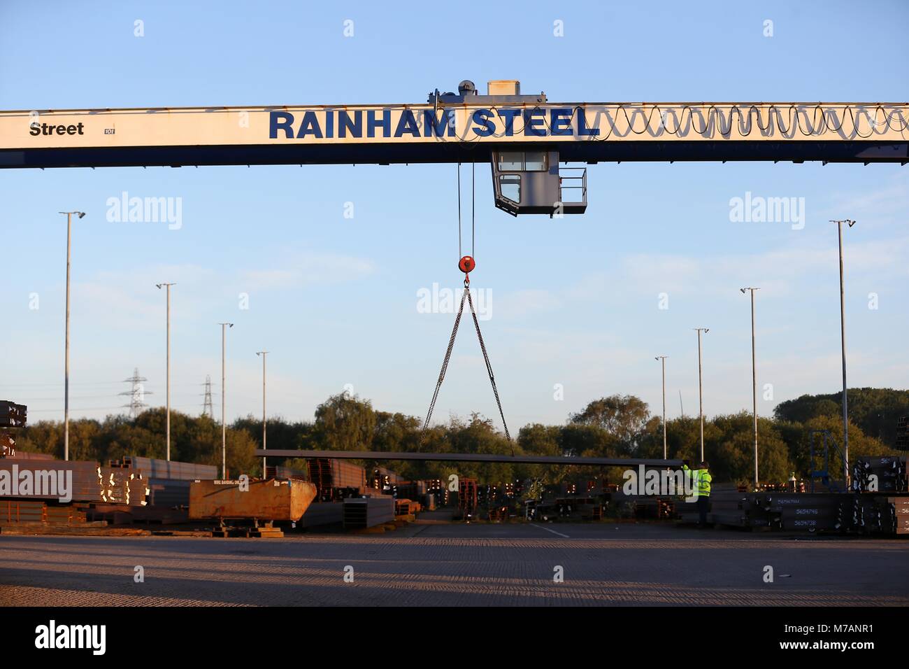 Rainham Steel depot in Scunthorpe, Northern England. 23rd September ...