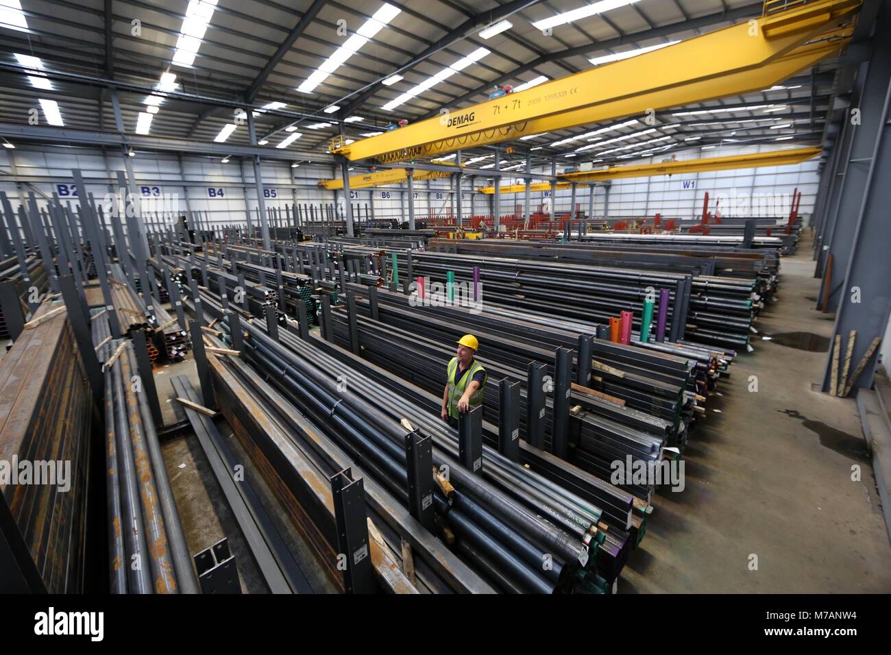 Rainham Steel depot in Scunthorpe, Northern England. 23rd September ...