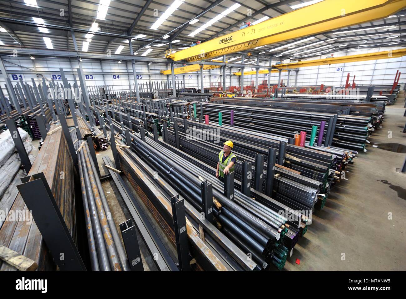 Rainham Steel depot in Scunthorpe, Northern England. 23rd September ...