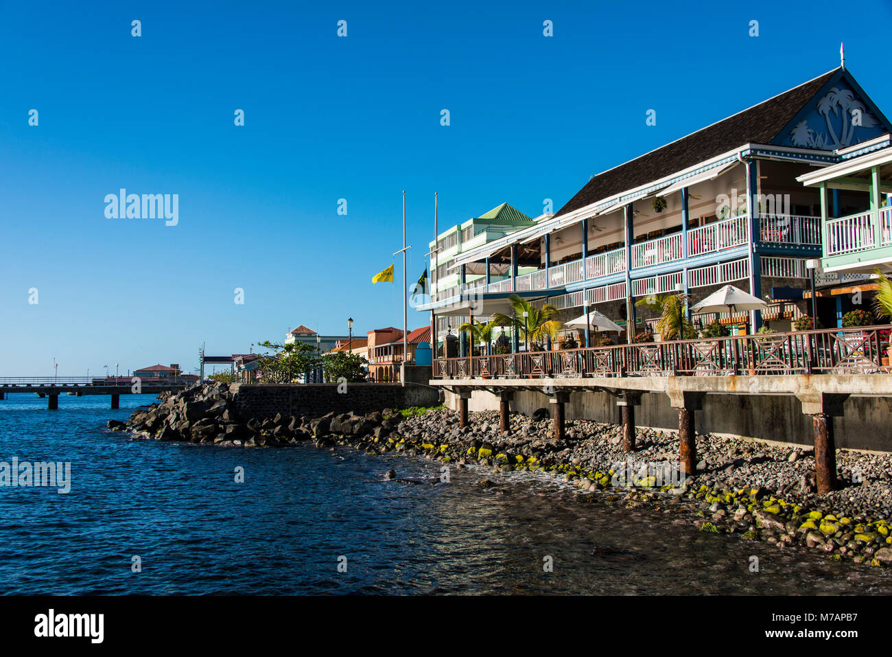 Downtown Roseau, capital of Dominica, Caribbean Stock Photo - Alamy
