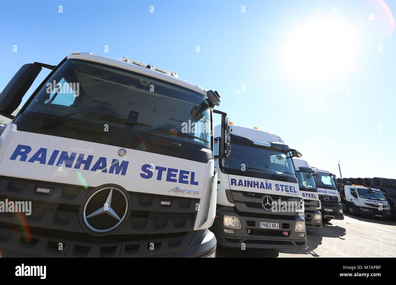 Rainham Steel Yard, Rainham, Southern England. 23rd August 2016 Picture ...