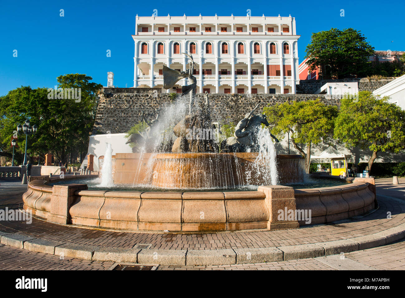 Unesco world heritage sight the old town of San Juan, Puerto Rico ...