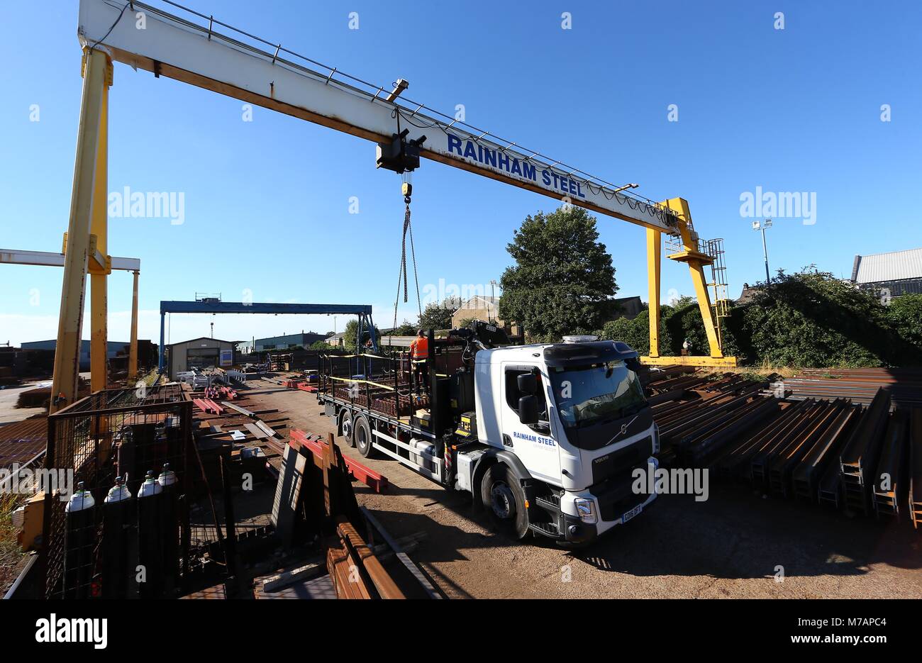 Rainham Steel Yard, Rainham, Southern England. 23rd August 2016 Picture ...