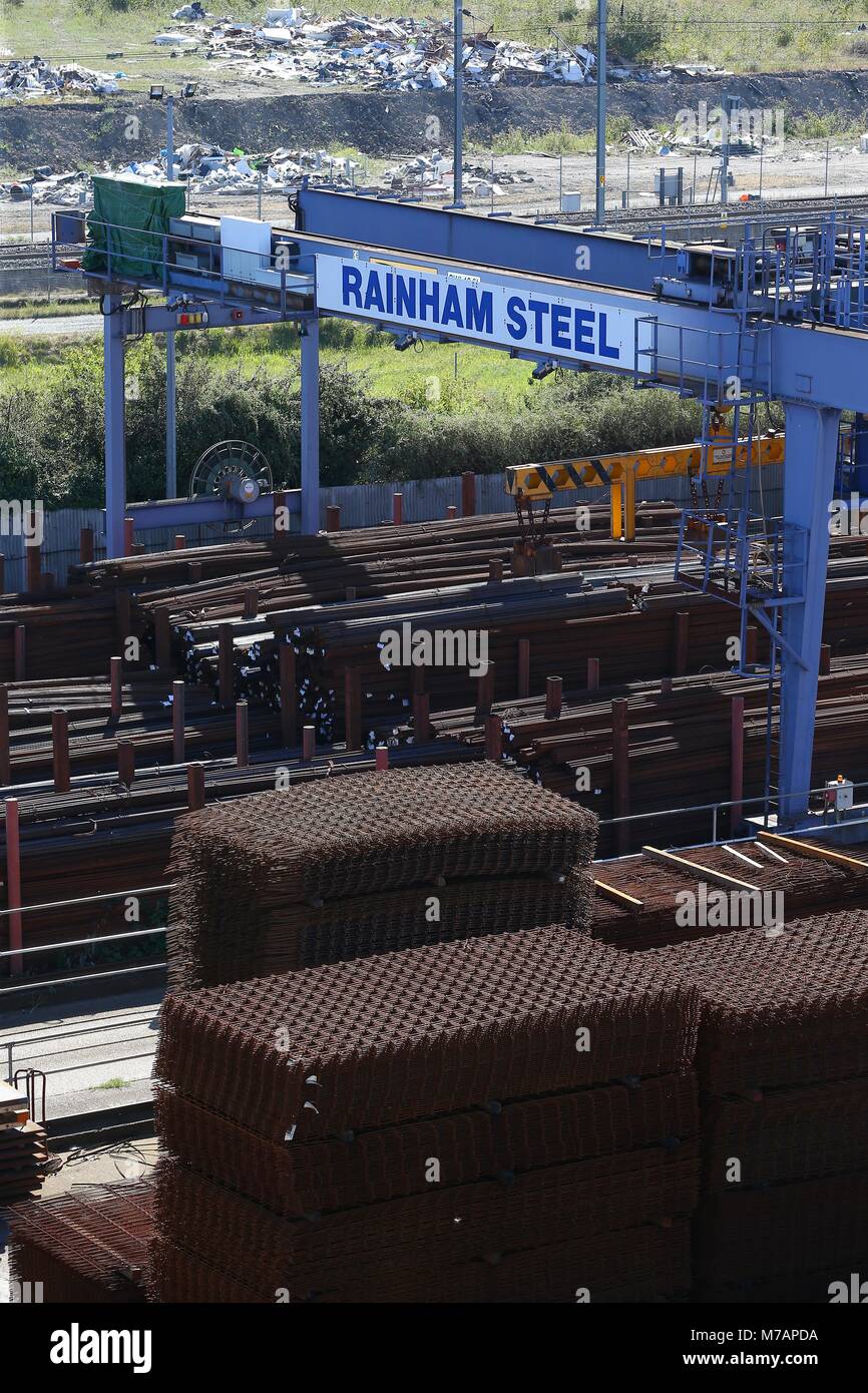 Rainham Steel Yard, Rainham, Southern England. 23rd August 2016 Picture ...