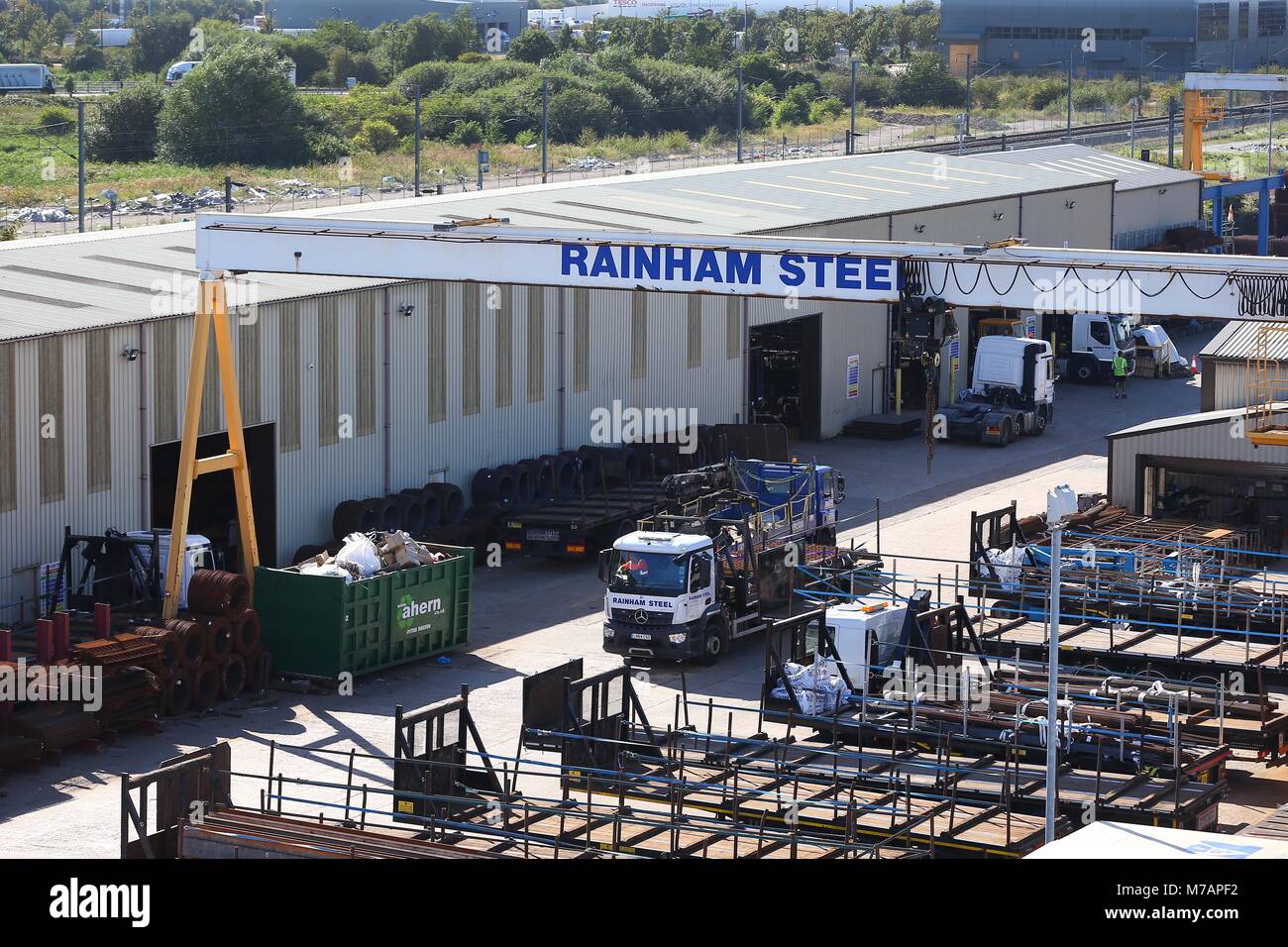 Rainham Steel Yard, Rainham, Southern England. 23rd August 2016 Picture ...