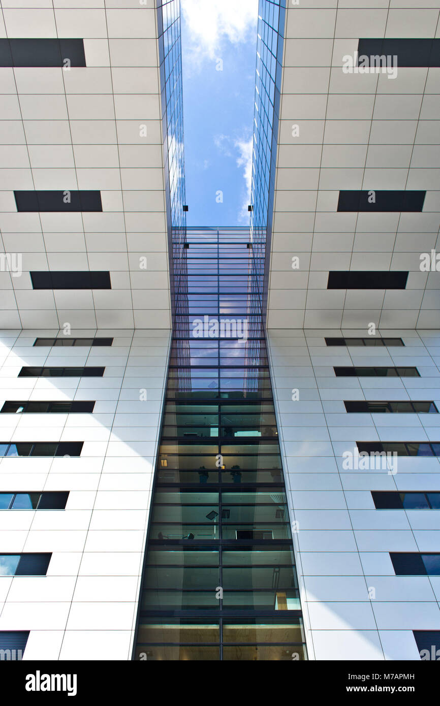The Rheinau harbour, modern architecture in Cologne city, Cologne (Koln ...