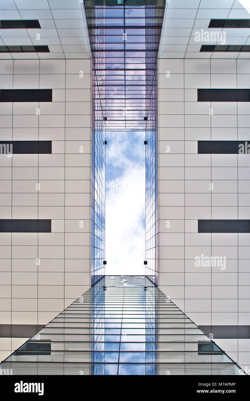 The Rheinau harbour, modern architecture in Cologne city, Cologne (Koln ...