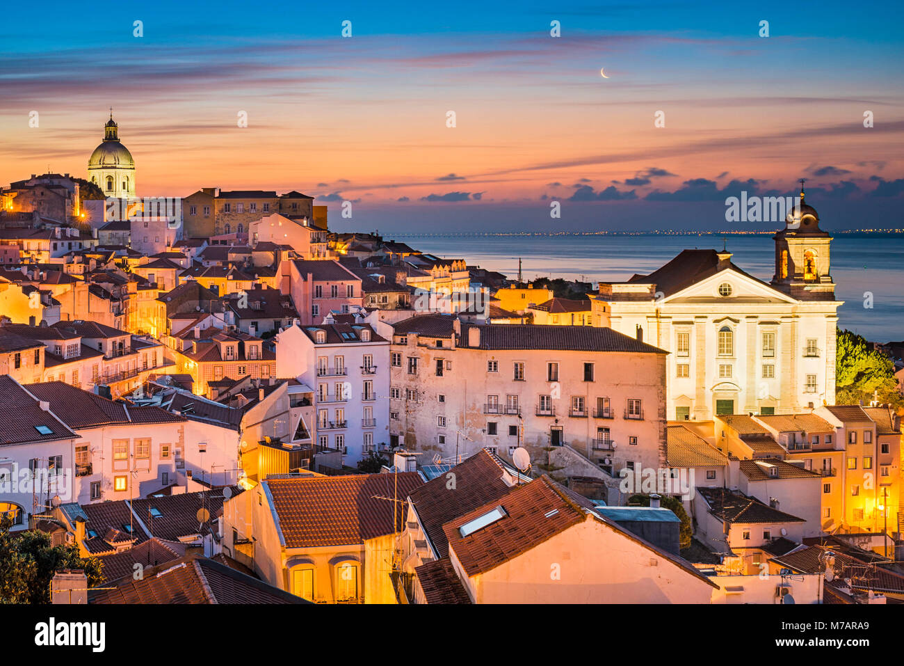 Cityscape of alfama district hi-res stock photography and images - Alamy