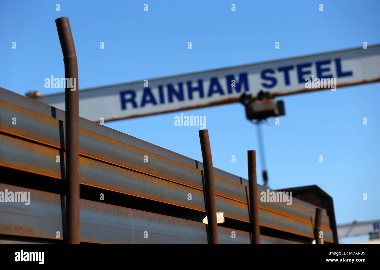 Rainham Steel Yard, Rainham, Southern England. 23rd August 2016 Picture ...