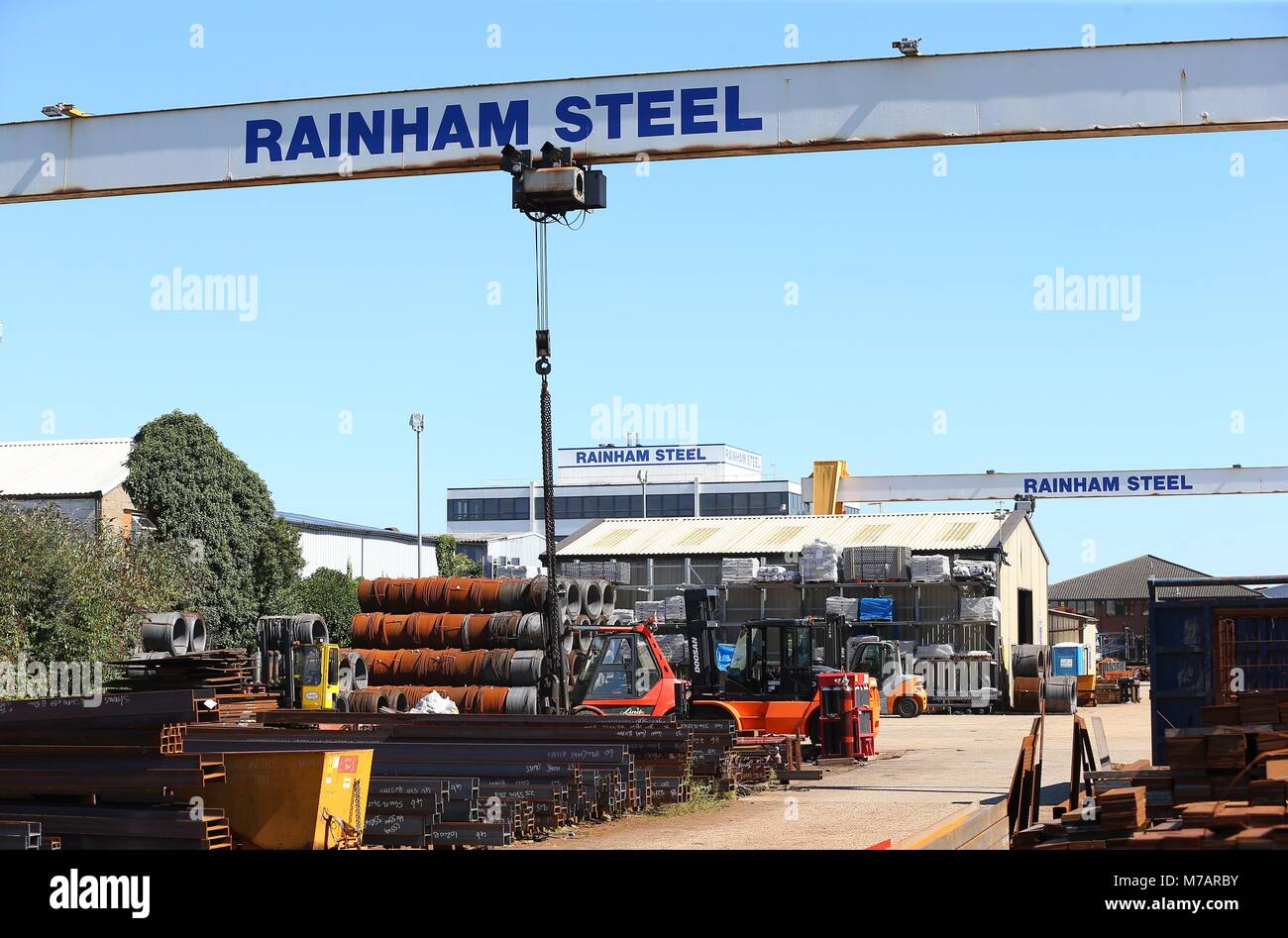 Rainham Steel Yard, Rainham, Southern England. 23rd August 2016 Picture ...