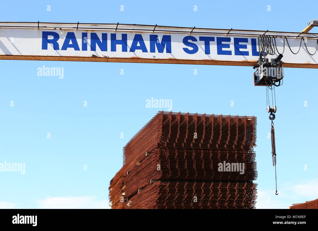 Rainham Steel Yard, Rainham, Southern England. 23rd August 2016 Picture ...