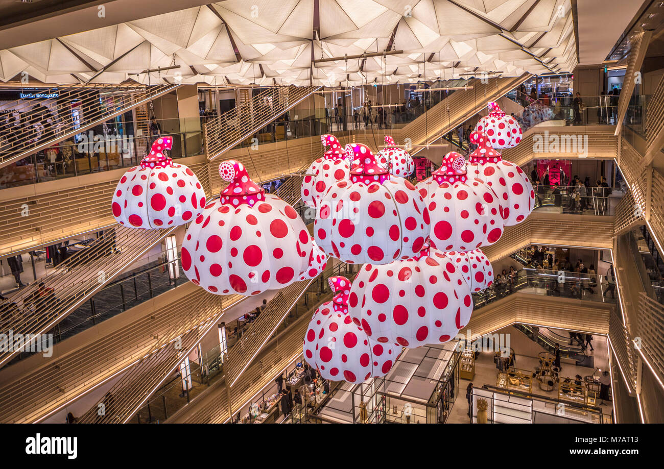 Japan, Tokyo City, Ginza District, Mall interior Stock Photo - Alamy