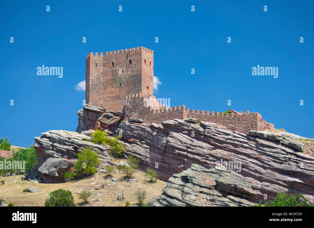 Spain, Guadalajara Province, Zafra Castle Stock Photo - Alamy