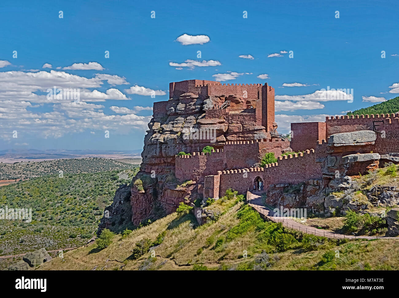 Spain, Aragon, Teruel Province, Peracense Castle Stock Photo - Alamy