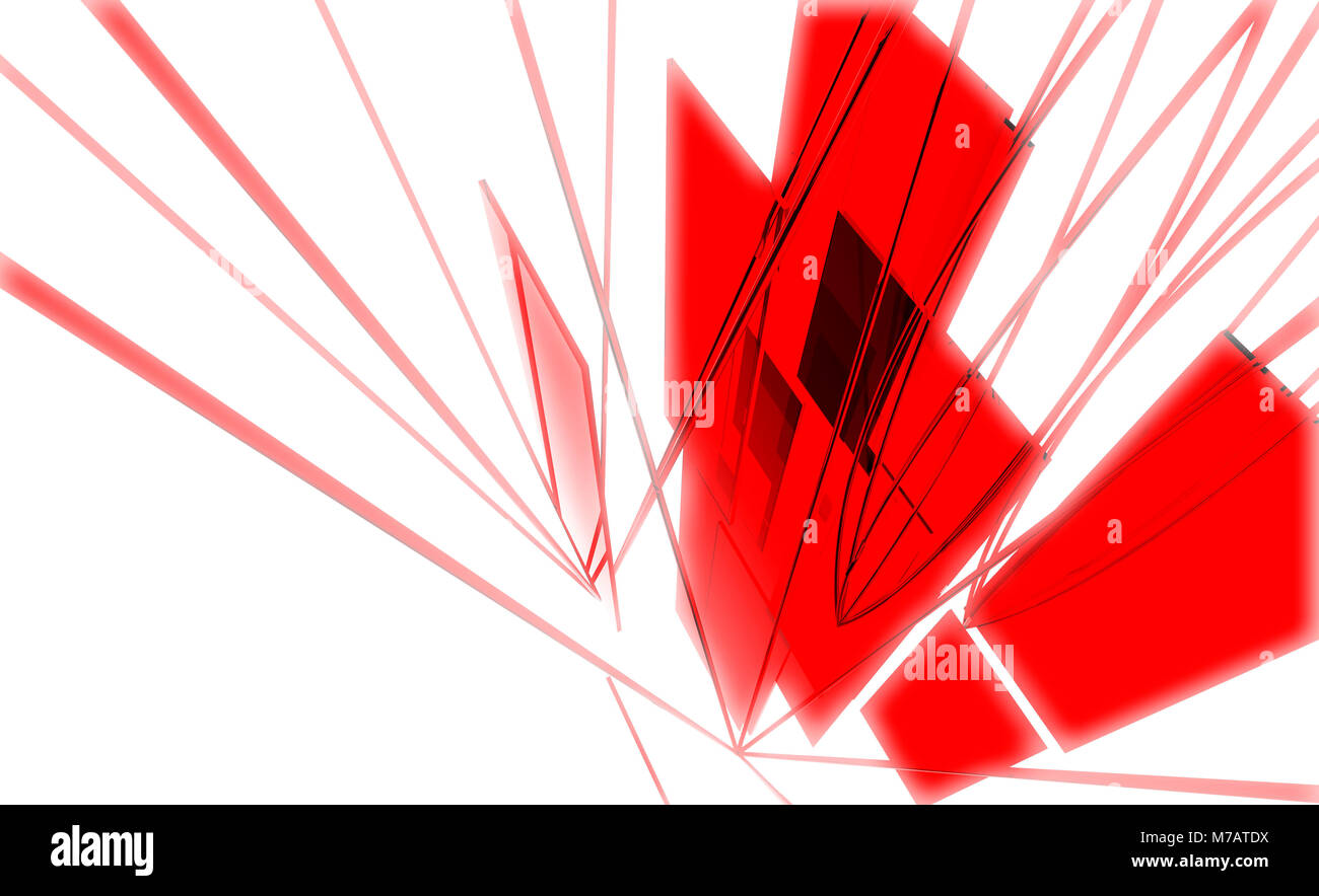 Red abstract pattern on a white background Stock Photo - Alamy
