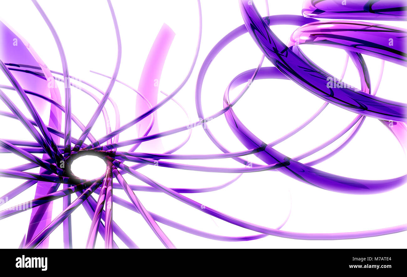 Purple abstract spiral pattern on a white background Stock Photo - Alamy