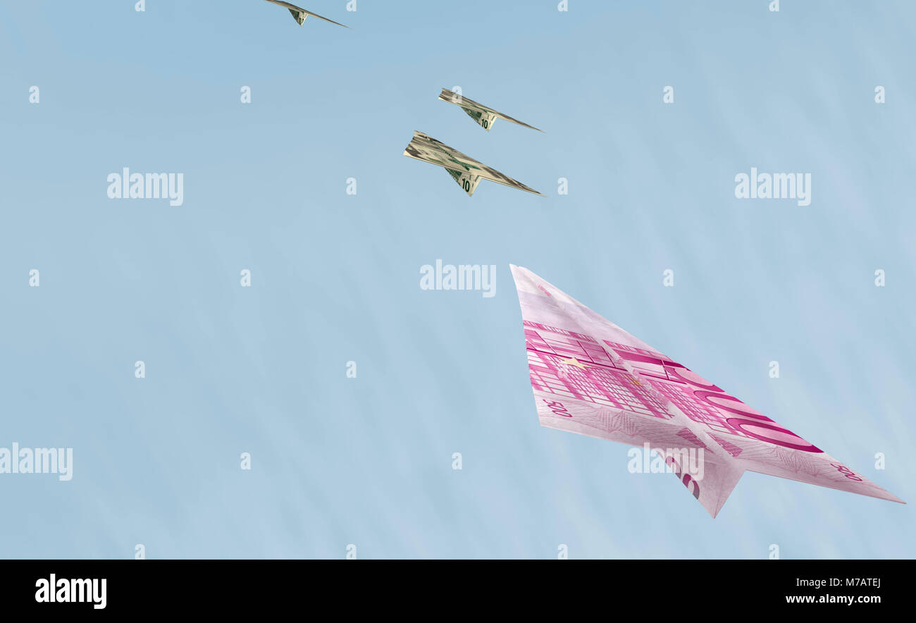 Flying bank notes hi-res stock photography and images - Alamy