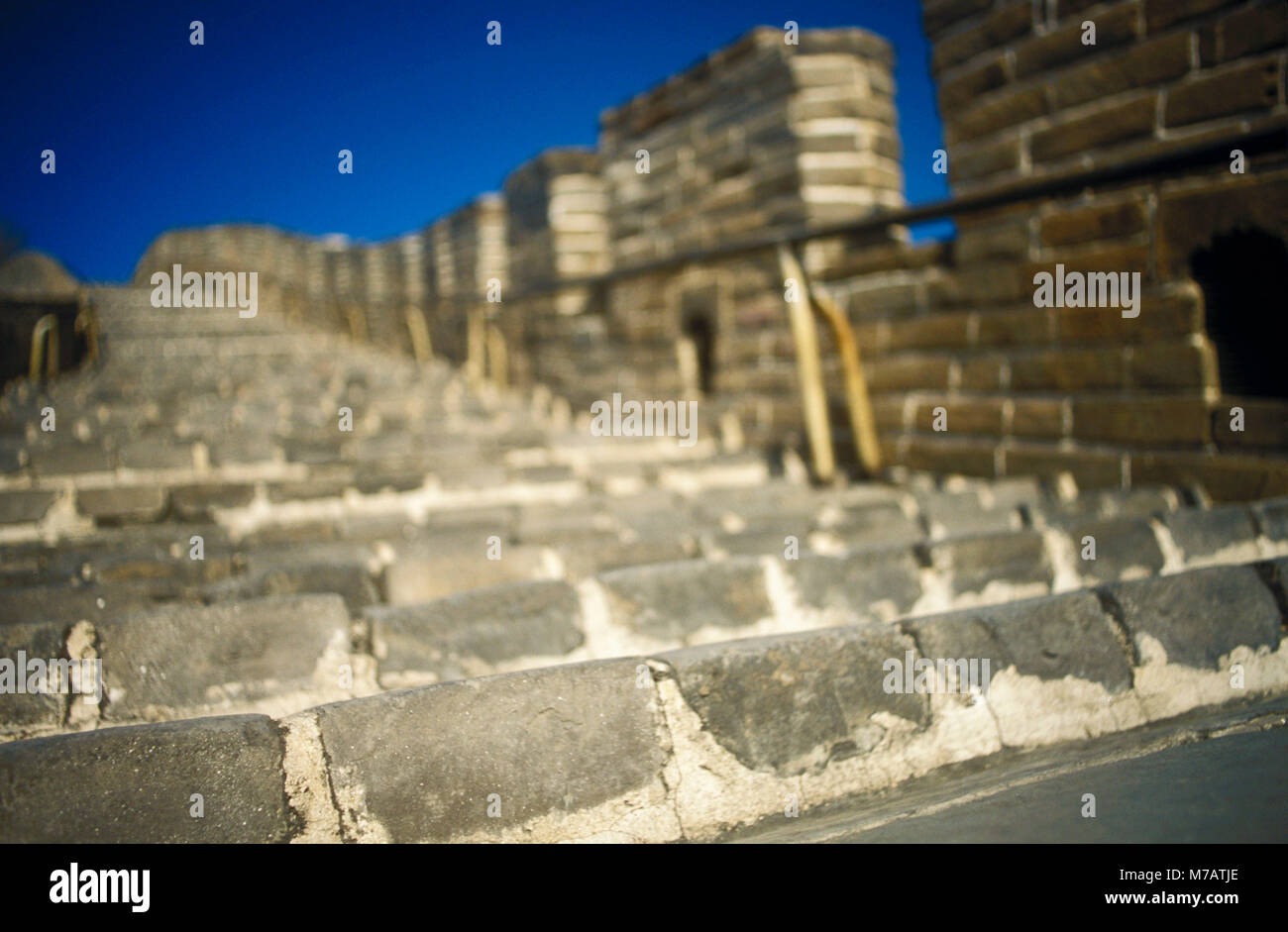 Close-up of steps, Great Wall Of China, China Stock Photo - Alamy