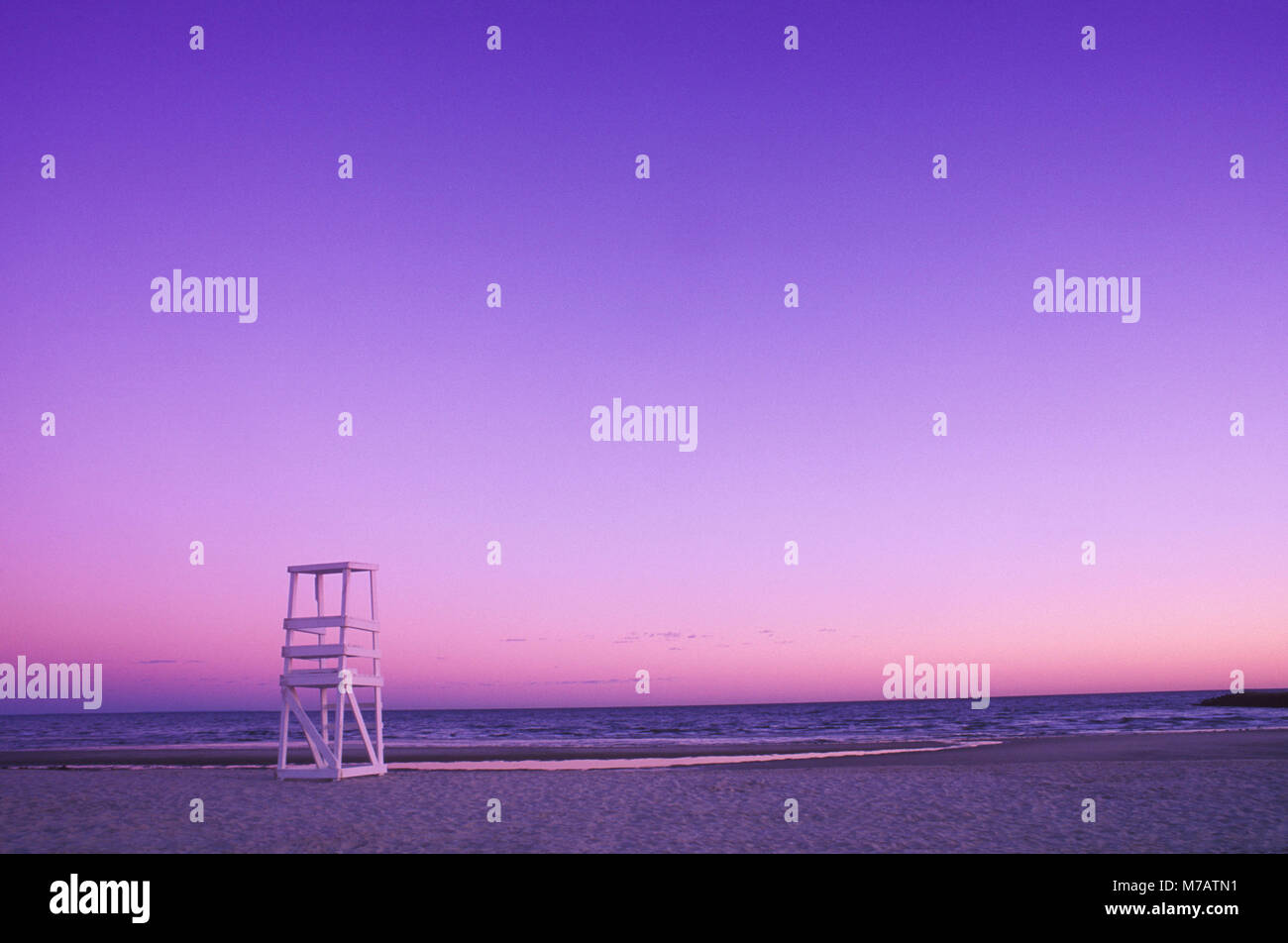 Lifeguard chair on the beach Stock Photo - Alamy