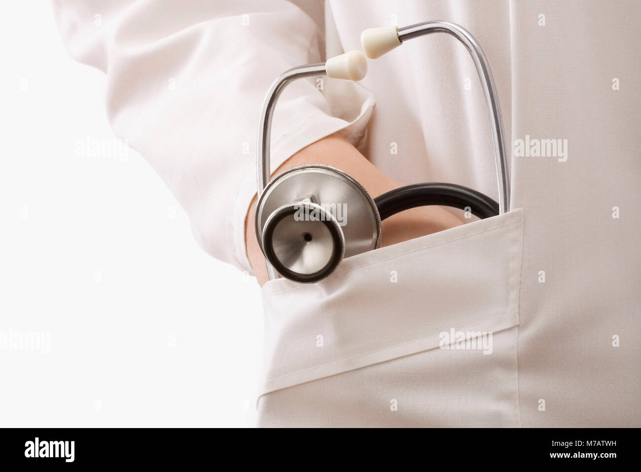 Mid section view of a doctor with a stethoscope Stock Photo - Alamy