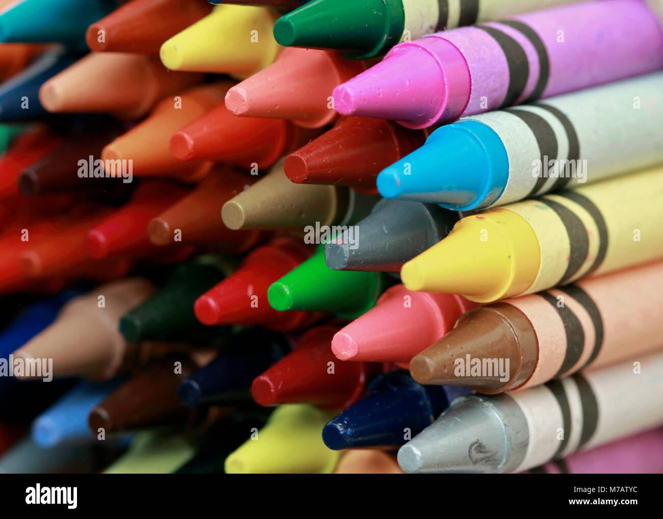 Kindergarten crayons hi-res stock photography and images - Alamy