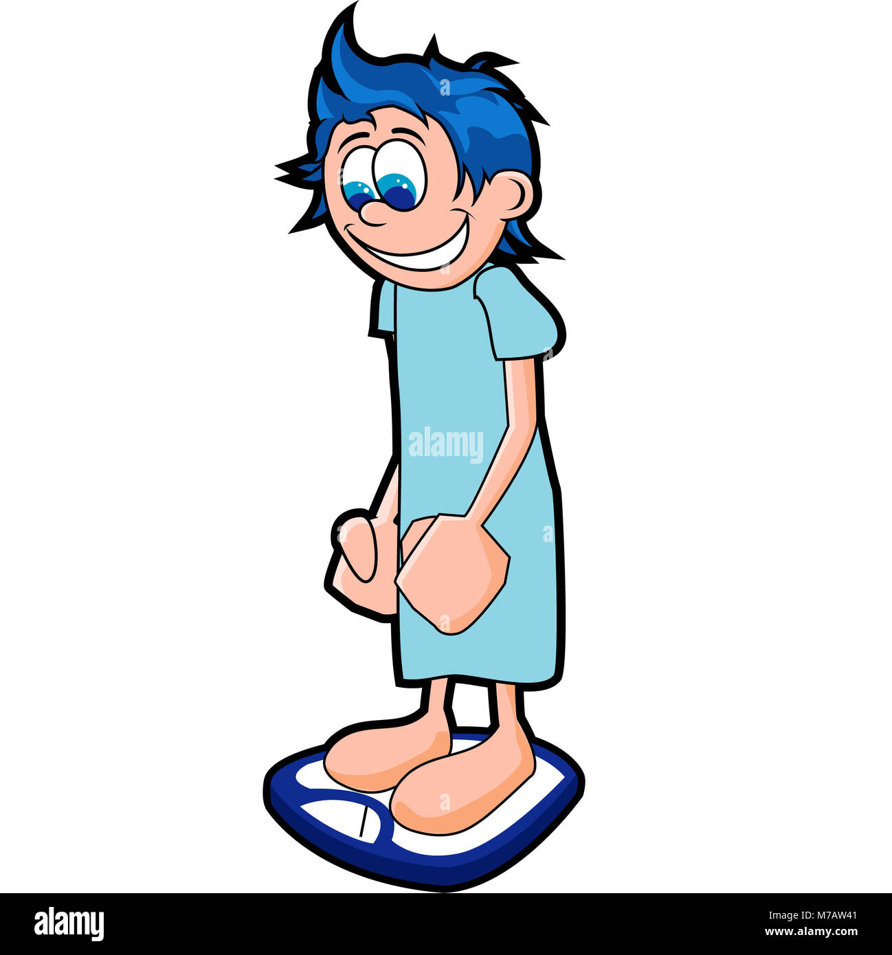 Patient standing on weighing scale hi-res stock photography and images ...