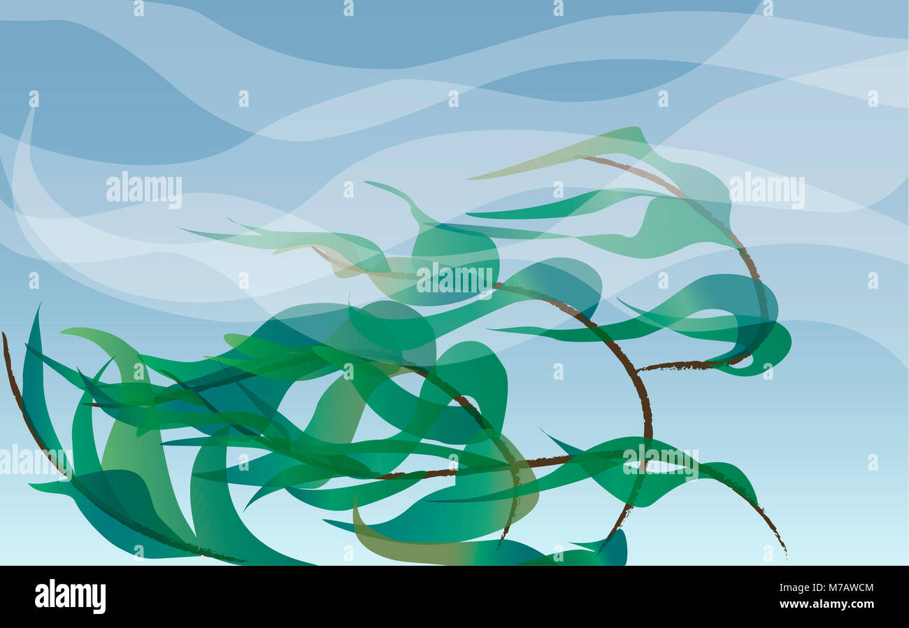 Plants blowing in the wind Stock Photo - Alamy