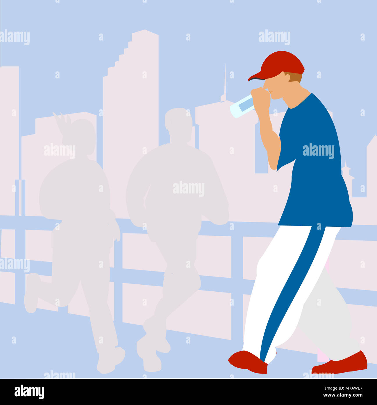 Side profile of a man rapping Stock Photo - Alamy