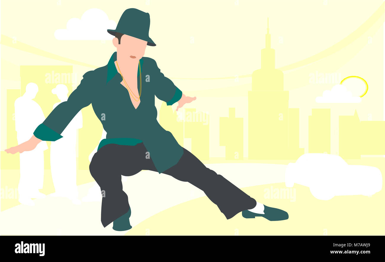 Portrait of a man dancing Stock Photo - Alamy