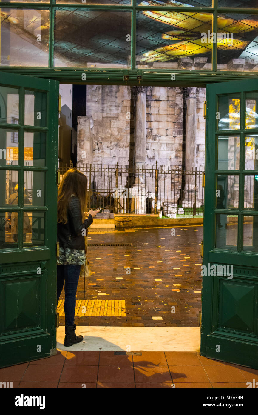 Athens greece monastiraki woman hi-res stock photography and images - Alamy